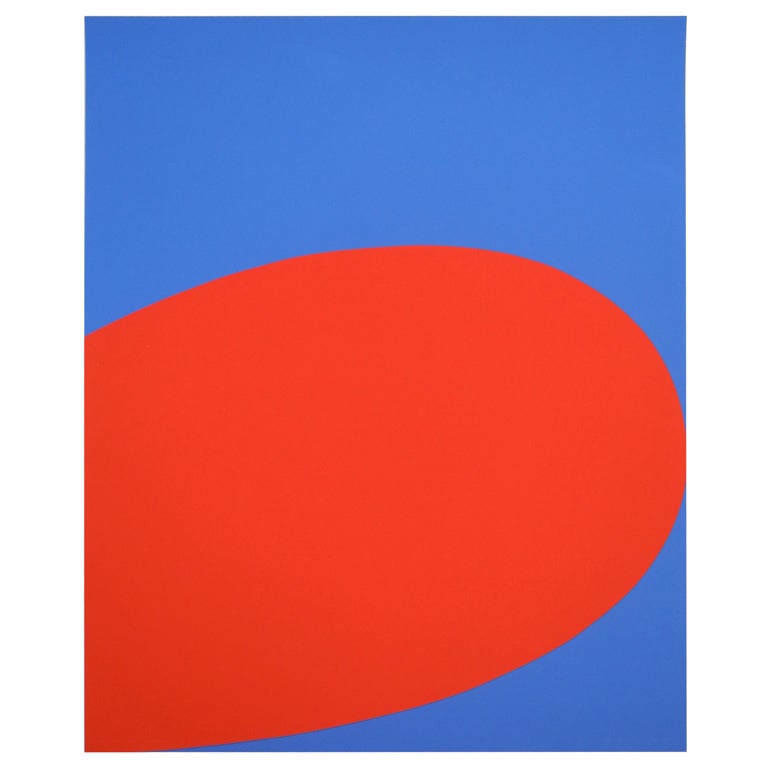 Ellsworth Kelly Screenprint, Red/Blue 1964 at 1stDibs