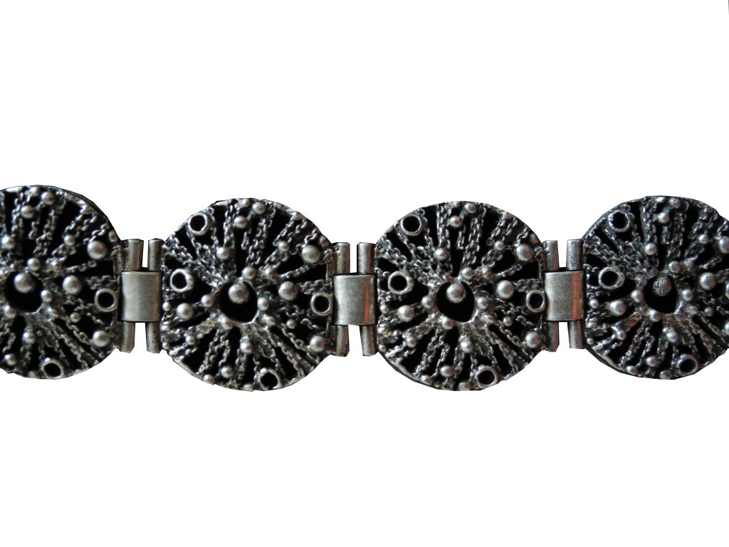Sterling Silver Bracelet by Karl Laine and Hans Sten at 1stDibs | karl ...