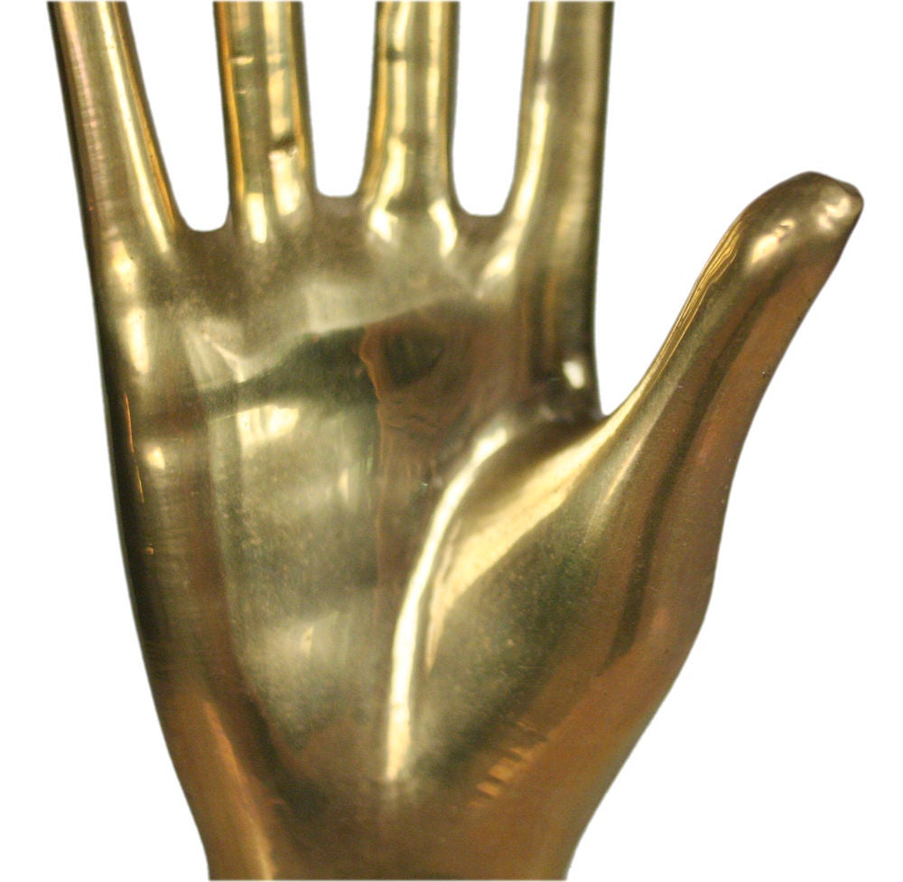 Cast Brass Open Hand Sculpture Glove Mold at 1stDibs | brass glove ...