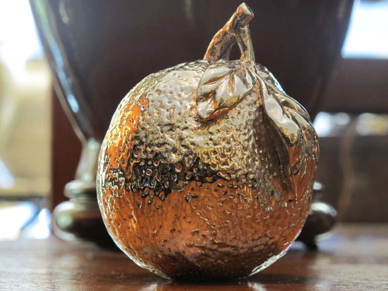 Assortment of silver plate fruit and vegetables at 1stDibs