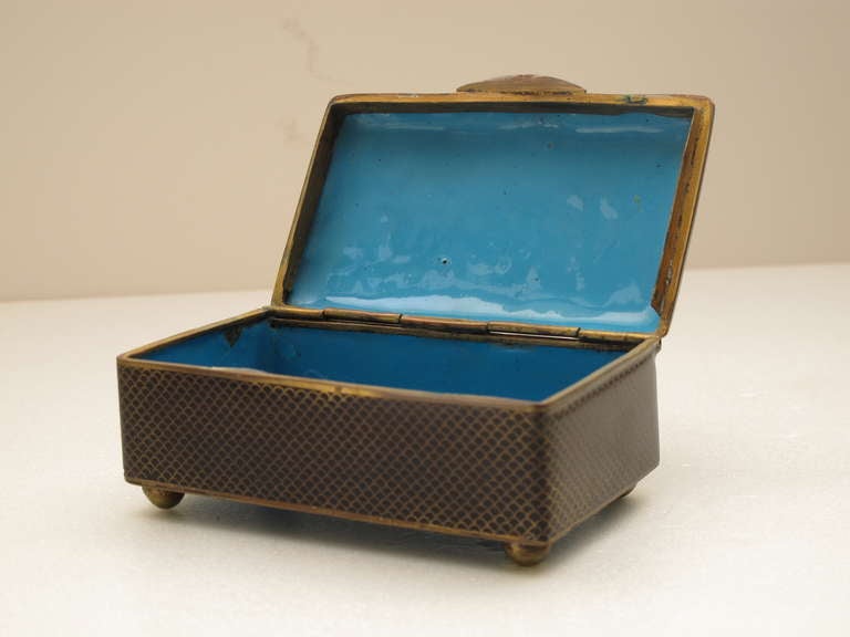 Chinese cloisonné and enamel box at 1stDibs