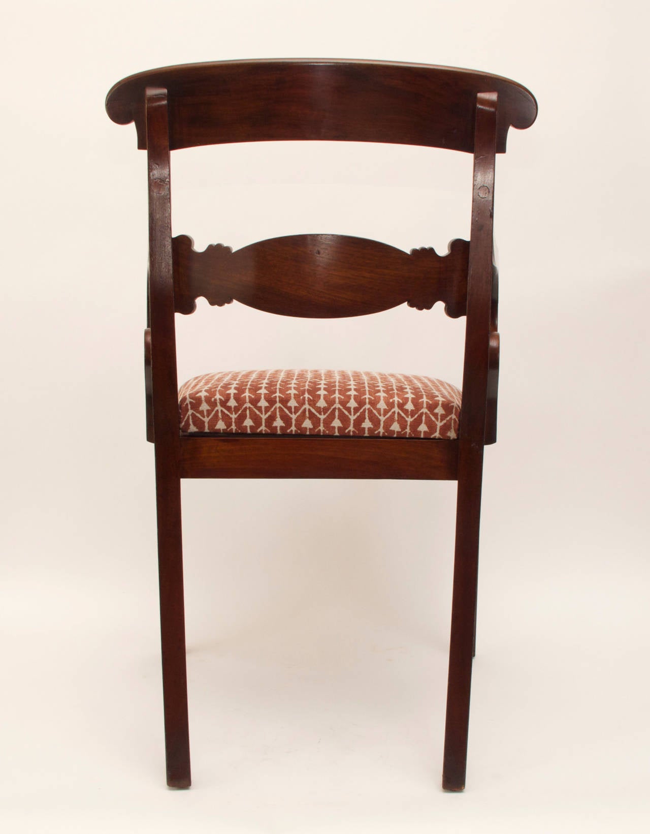 Set of Eight Regency Carved Mahogany Dining Chairs at 1stDibs