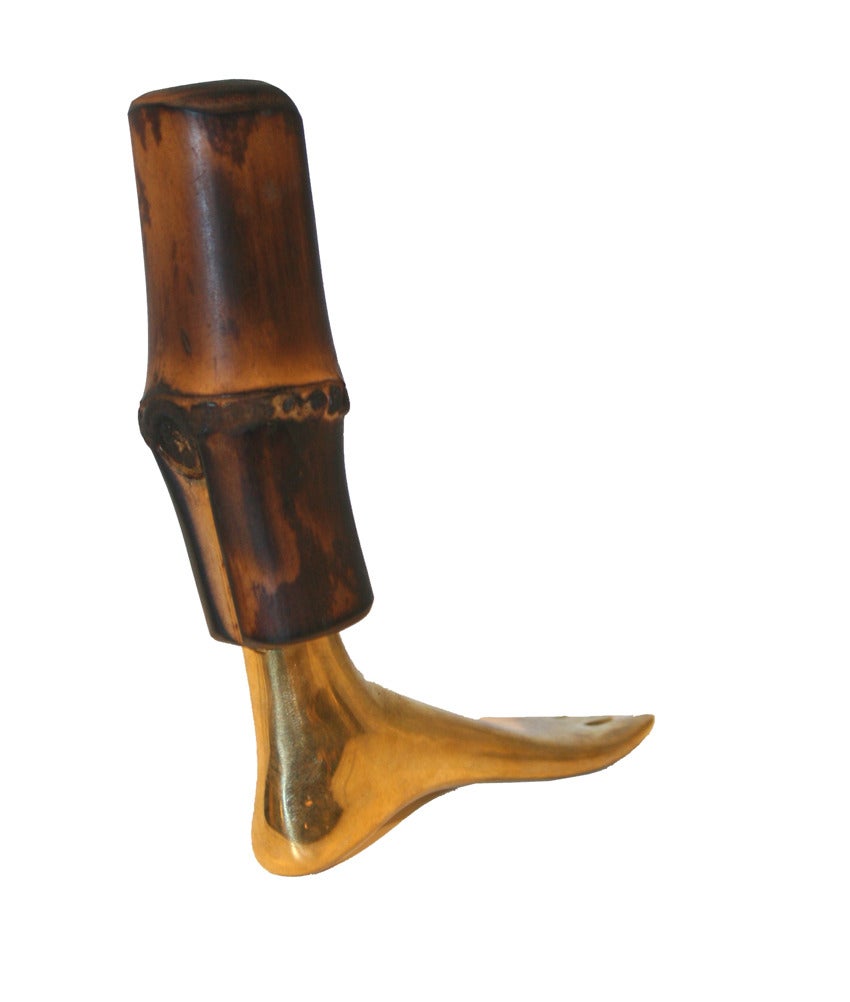 Carl Aubock Corkscrew Foot at 1stDibs