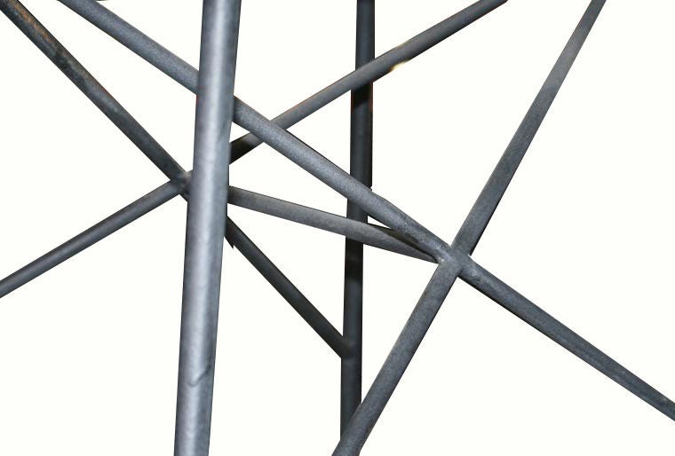 Paul McCobb For Arbuck Solid Iron Rod Dining Set at 1stDibs