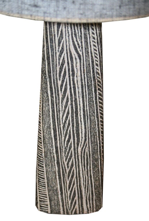 Nancy Wickham Ceramic Lamp Ca. 1950's at 1stDibs
