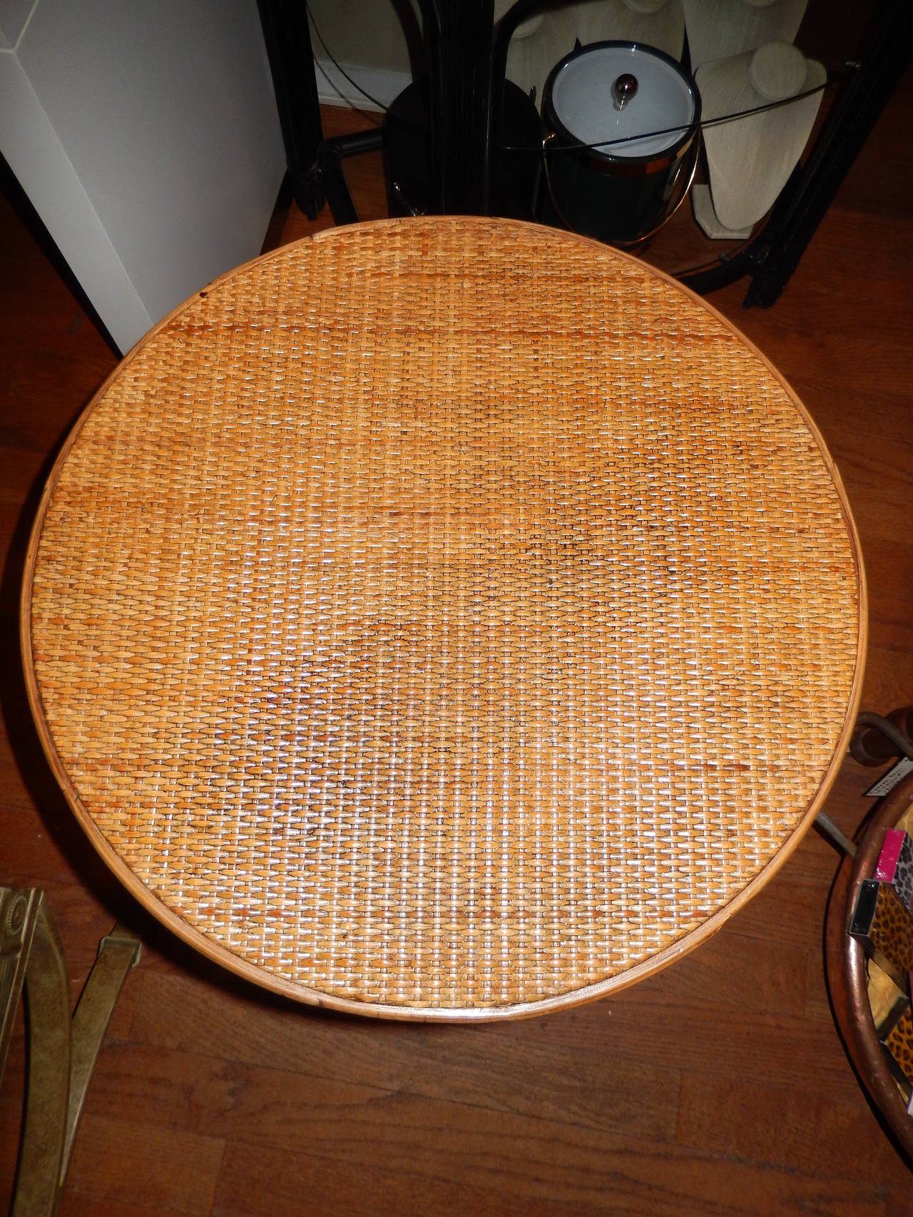 Pair of West Indian Bamboo and Cane Side Tables at 1stDibs