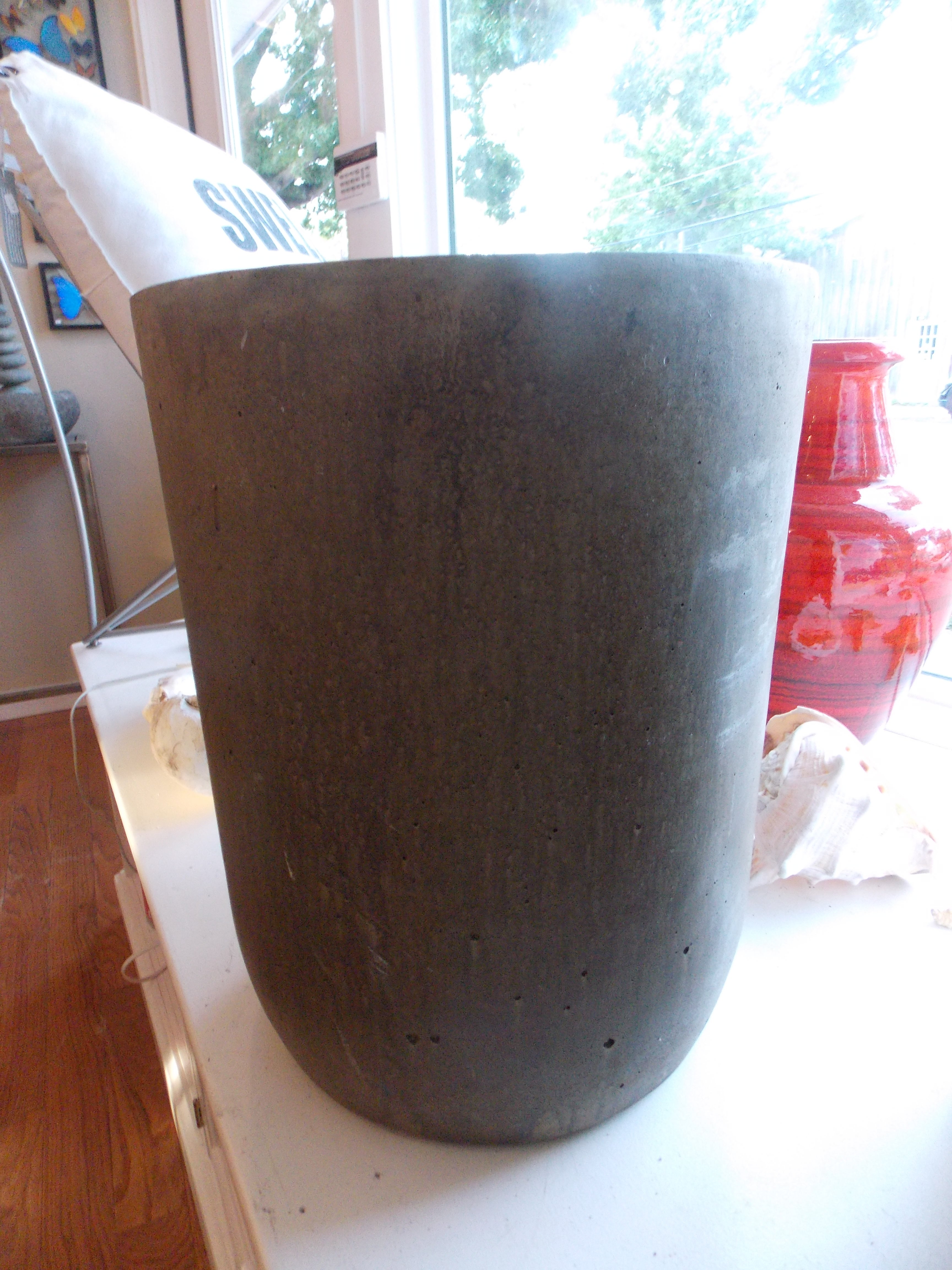 A Fabulous Pair of Modern Large Stone Planters at 1stDibs