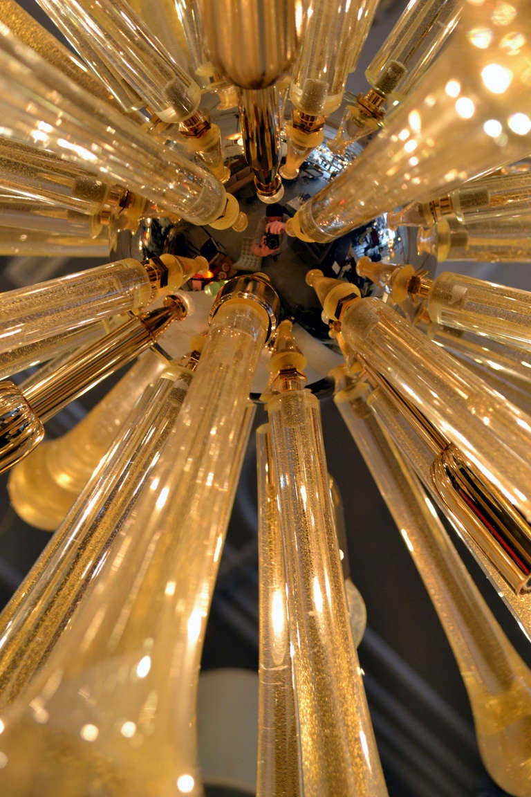 Elegant Golden Crystal Sputnik at 1stDibs