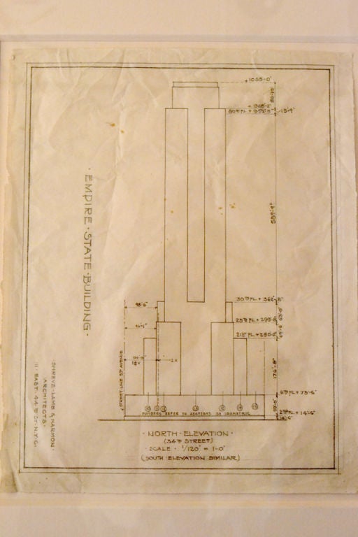 Historic Architectural Rendering of Empire State Building, USA 1929 For ...