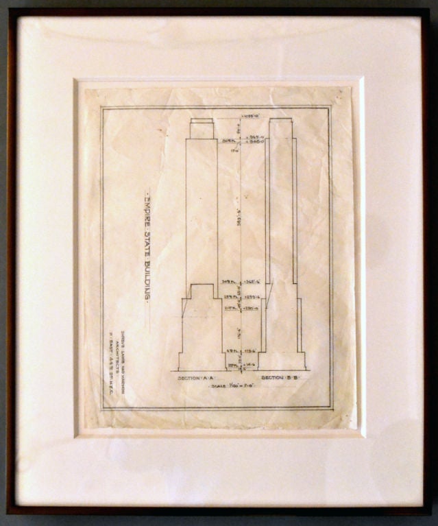 Historic Architectural Rendering of Empire State Building, USA 1929 For ...