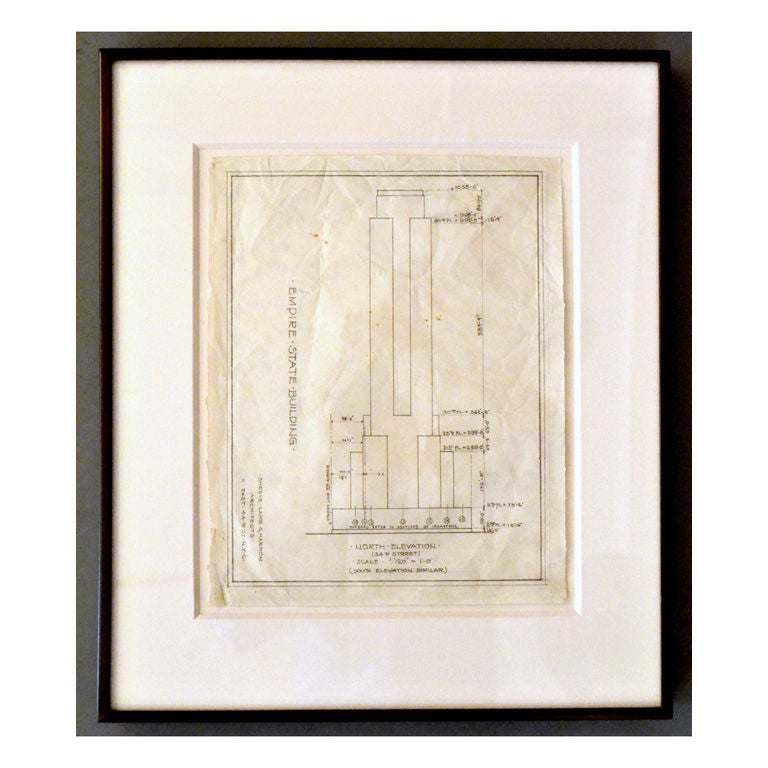 Historic Architectural Rendering of Empire State Building, USA 1929 For ...