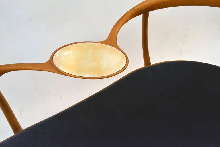 Sculptural Settee Manufactured by Ceccotti Collezioni, Italy at 1stDibs