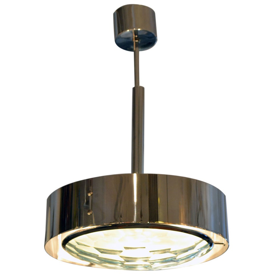 Elegant Faceted Lens Fixture at 1stDibs