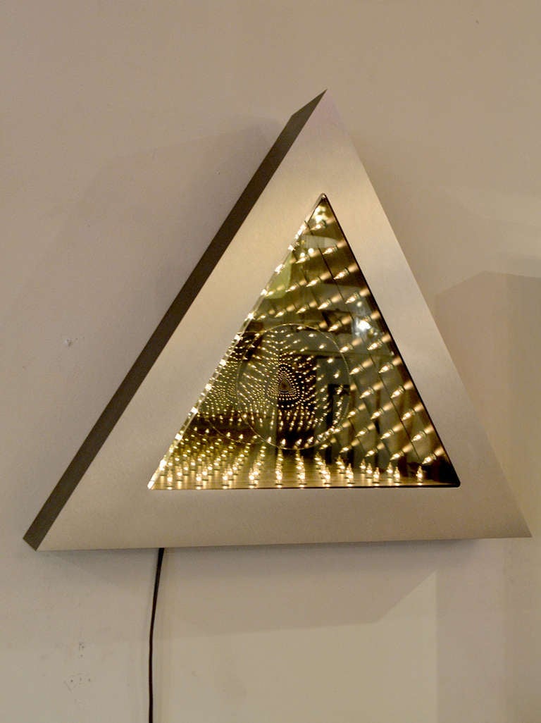Triangular Infinity Art Mirror at 1stDibs