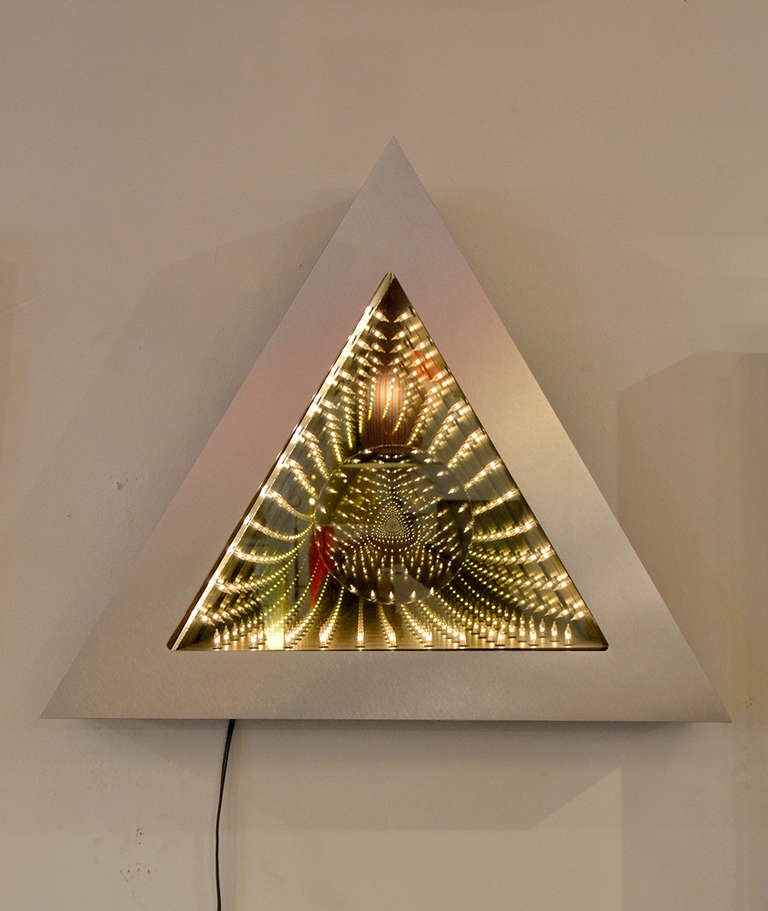 Triangular Infinity Art Mirror at 1stDibs