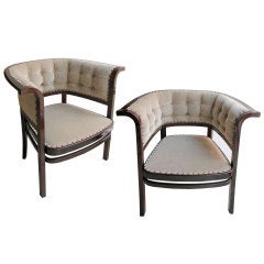 Pair of elegant armchairs by Marcel Kammerer at 1stDibs