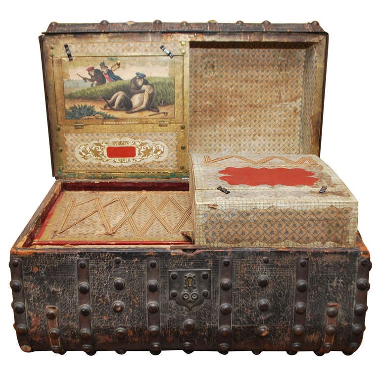 Jenny Lind Stagecoach Chest, Very Special at 1stDibs | jenny lind trunk ...