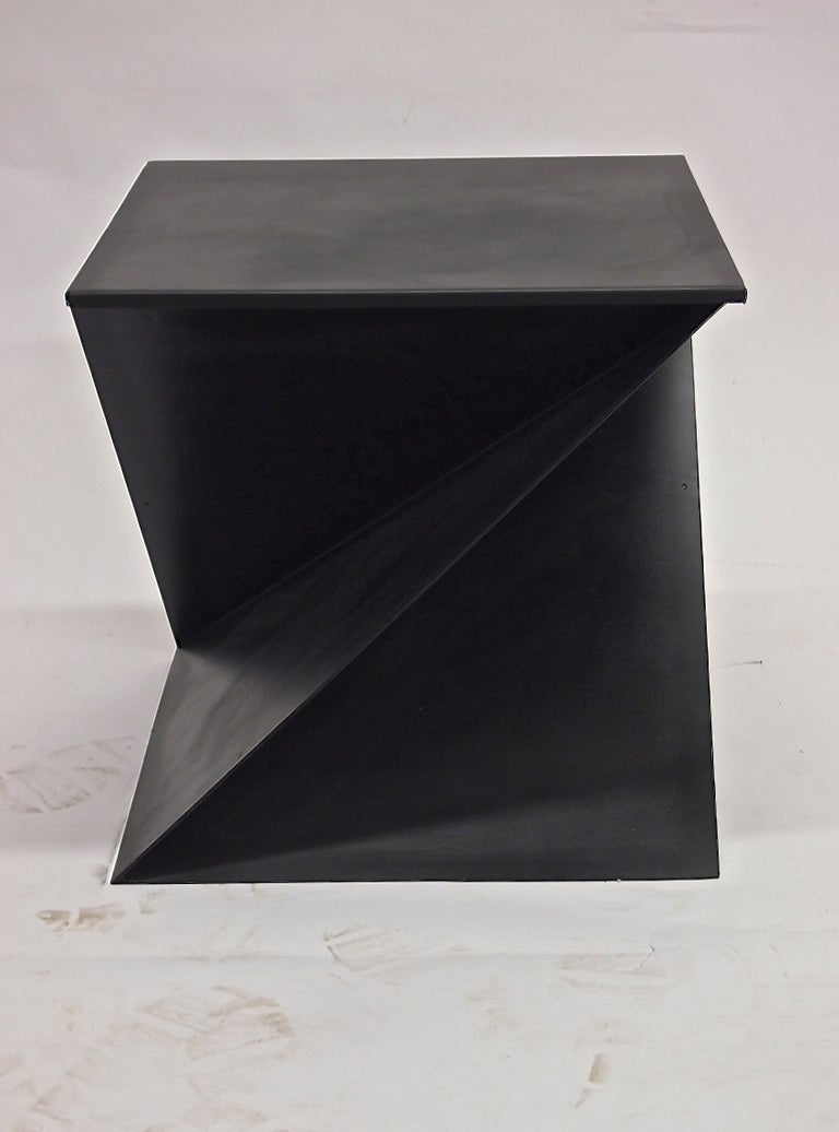 Pair of Side Tables in Enameled Sheet Metal, American, circa 1970 at ...