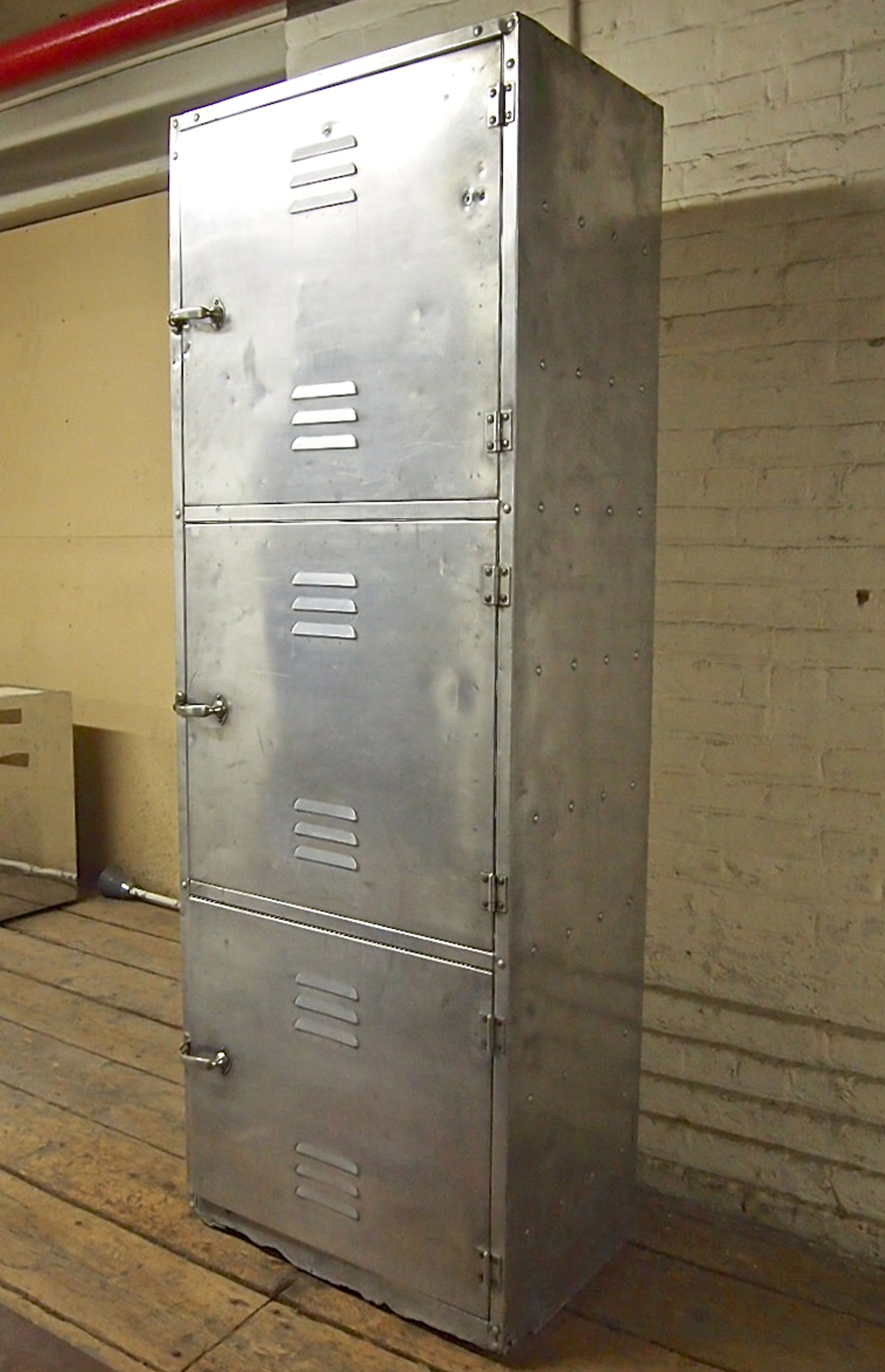 Locker in Aluminum Circa 1950 American at 1stDibs