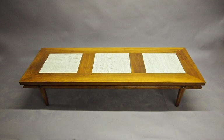 Coffee Table 72 Inch Labeled John Widdicomb Circa 1950 American at ...