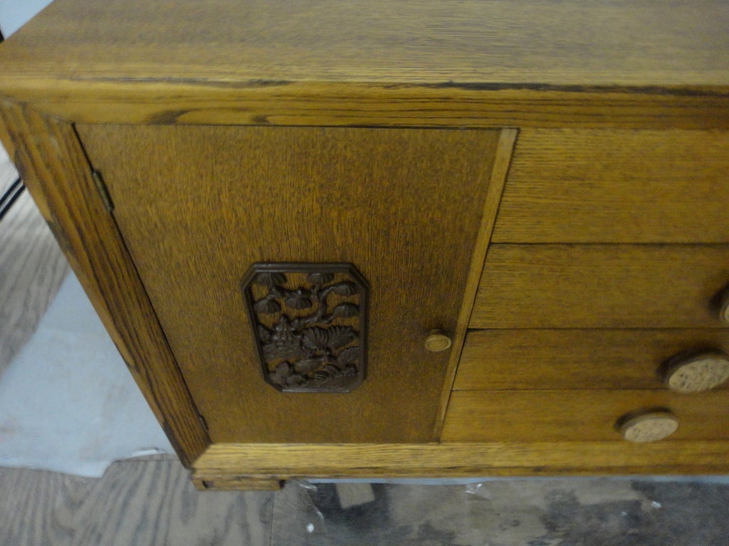 Buffet Cabinet with Oriental Motif style of James Mont circa 1940 at ...