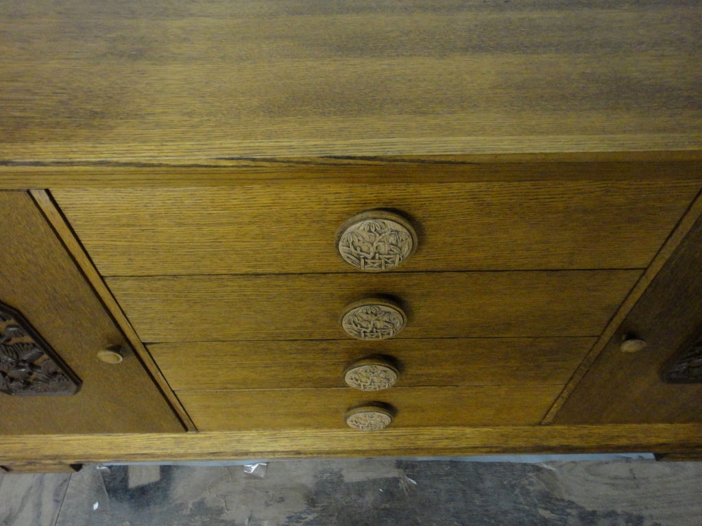 Buffet Cabinet with Oriental Motif style of James Mont circa 1940 at ...