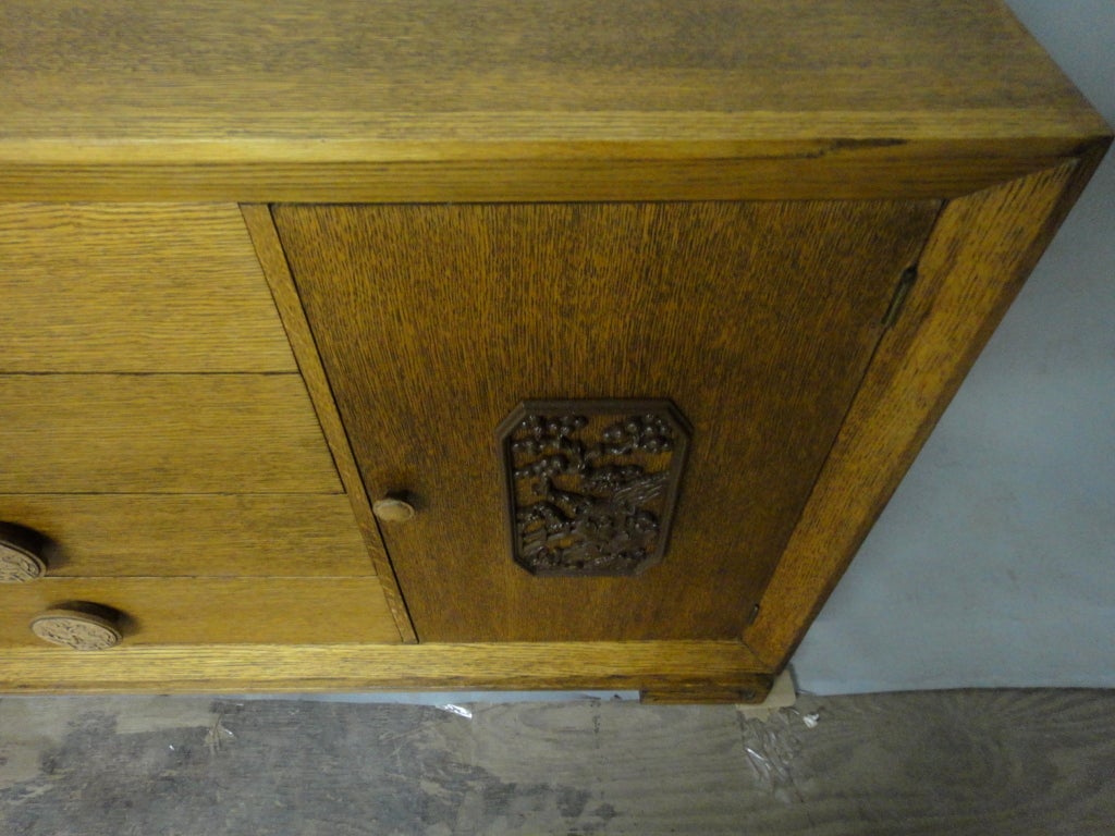Buffet Cabinet with Oriental Motif style of James Mont circa 1940 at ...