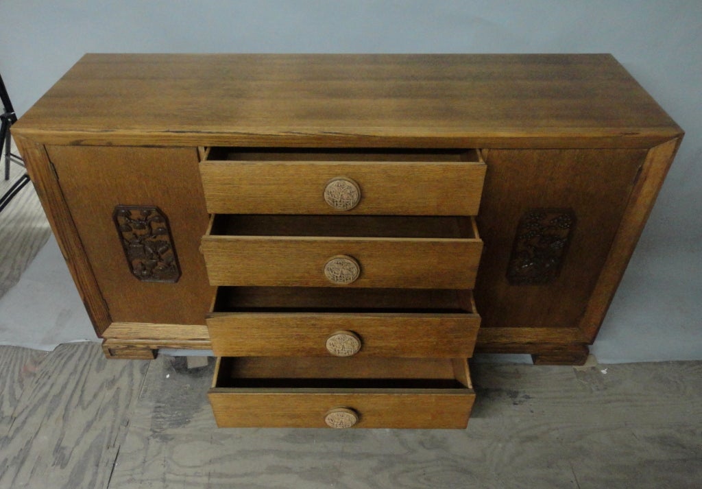 Buffet Cabinet with Oriental Motif style of James Mont circa 1940 at ...