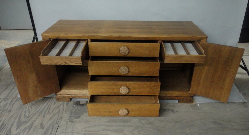 Buffet Cabinet with Oriental Motif style of James Mont circa 1940 at ...