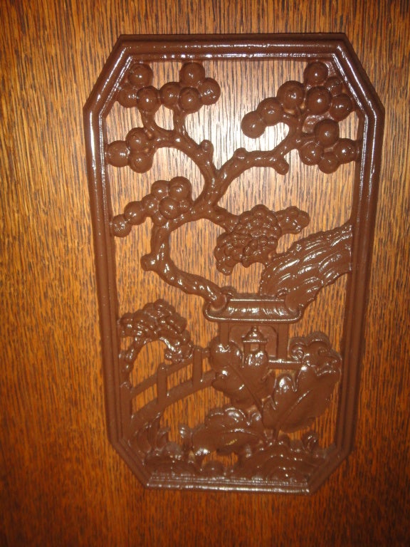Buffet Cabinet with Oriental Motif style of James Mont circa 1940 at ...