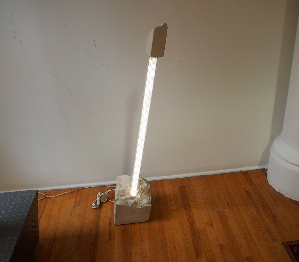 Sculptural Floor Lamp By Renaud Marchand Fluo 1985 Paris France at 1stDibs