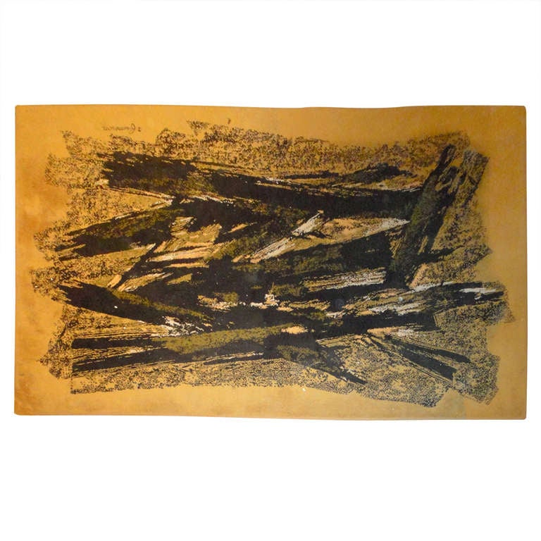 Carpet by Rene Fumeron Circa 1960 France at 1stDibs