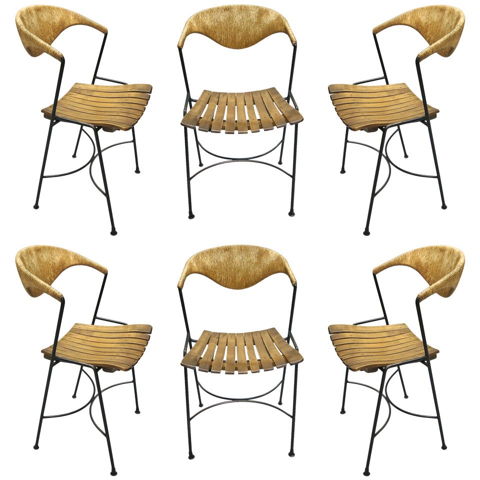 Set of Six Chairs by Arthur Umanoff Circa 1960 USA at 1stDibs