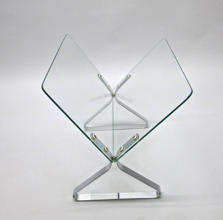 2 Magazine Stands Designed by Milo Baughman circa 1960 Made in USA at ...