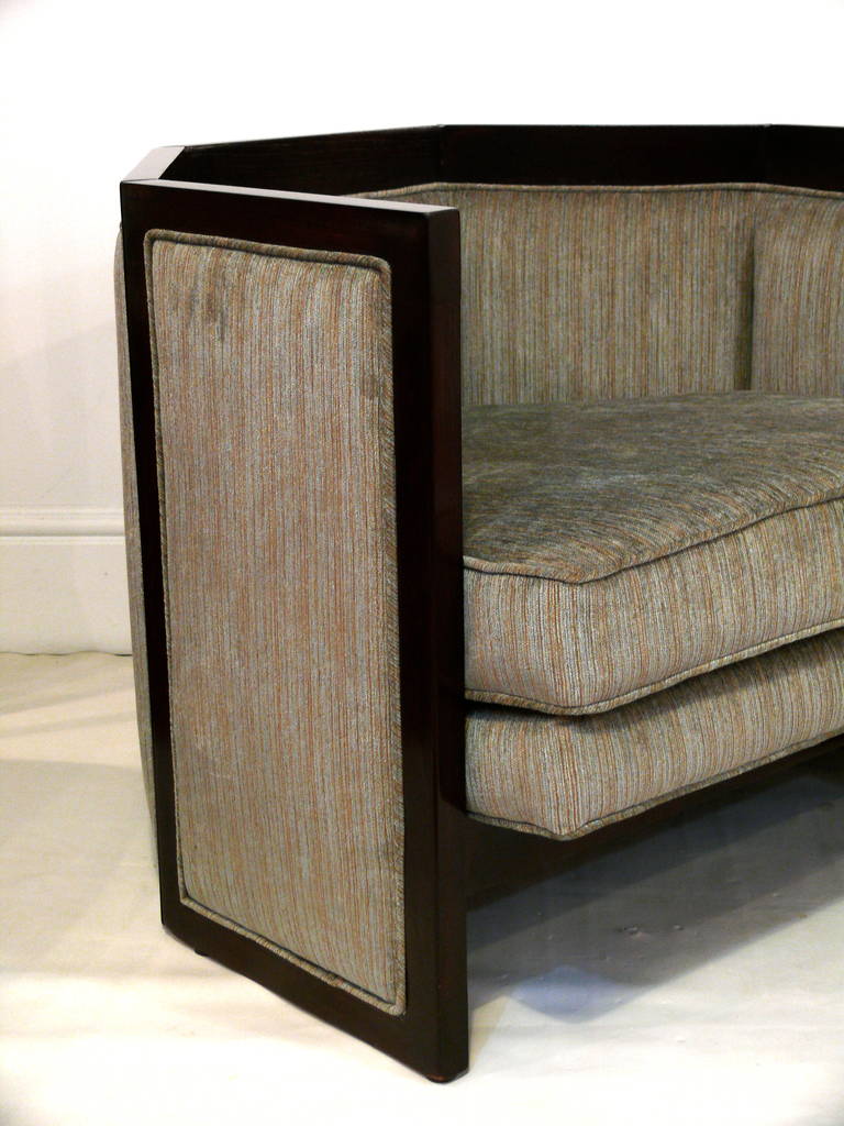 Pair of Hexagonal Barrel Chairs at 1stDibs