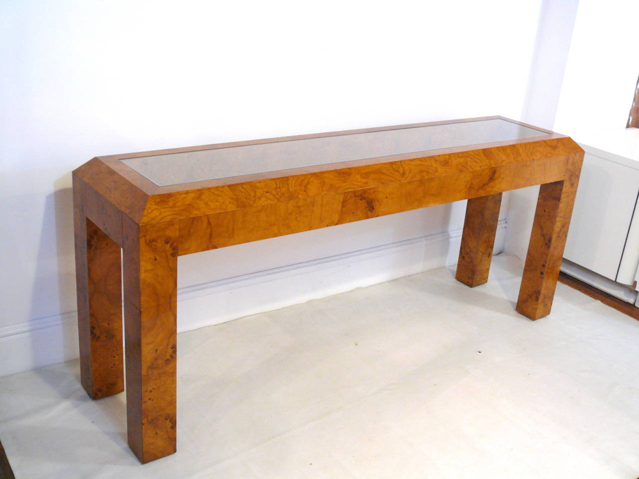 Olive Wood Console Table at 1stDibs