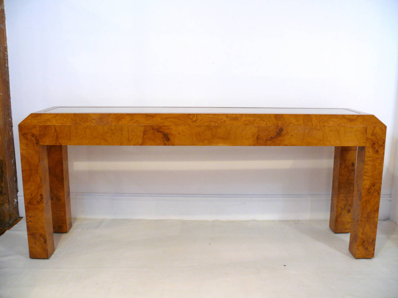 Olive Wood Console Table at 1stDibs