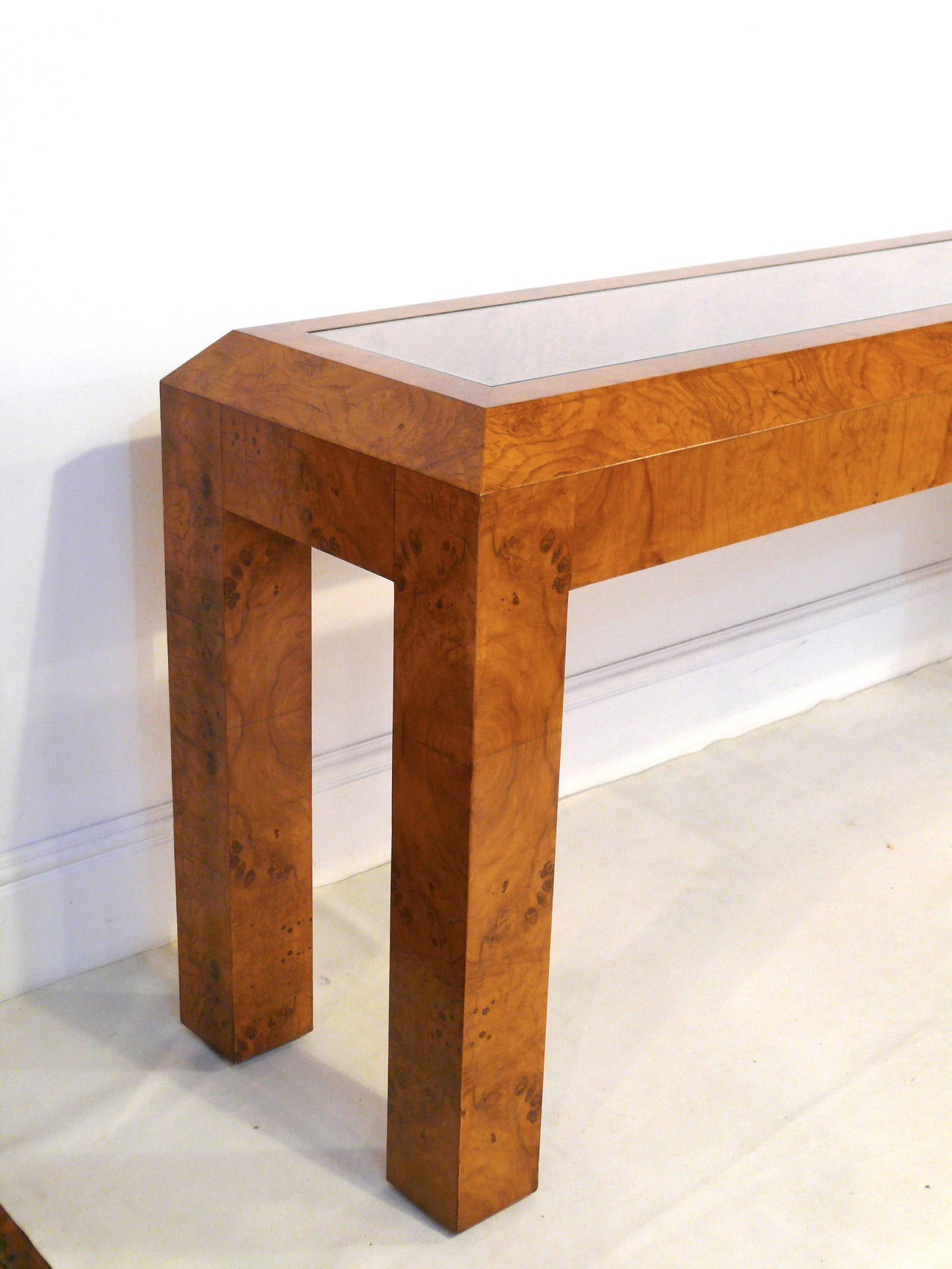Olive Wood Console Table at 1stDibs