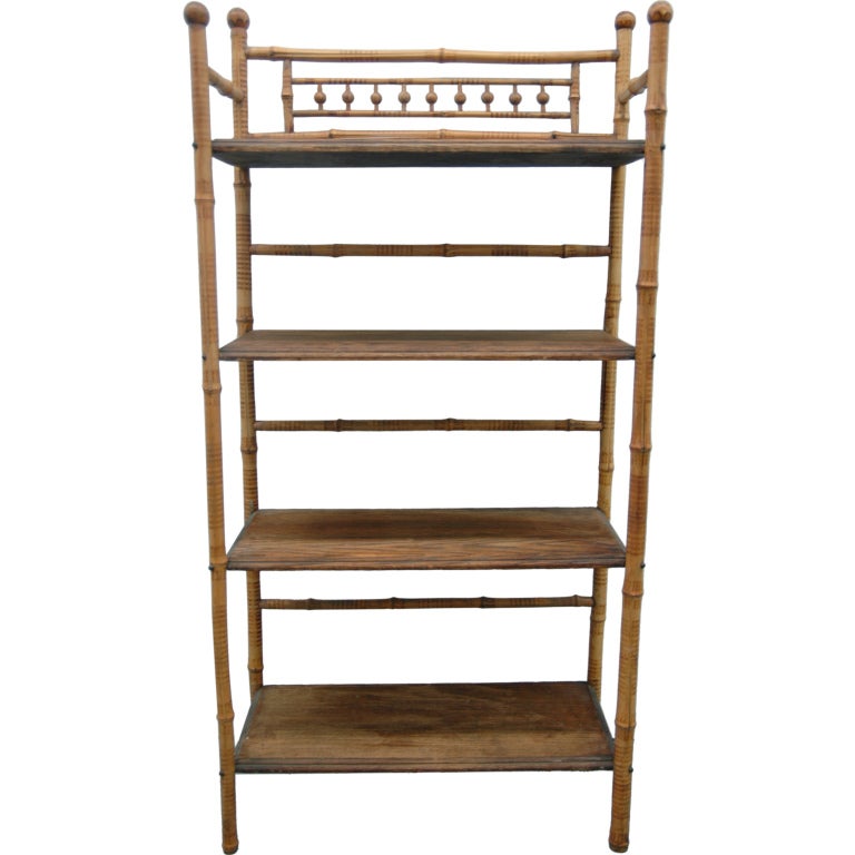 A Bamboo Etagere or Bookshelf at 1stDibs
