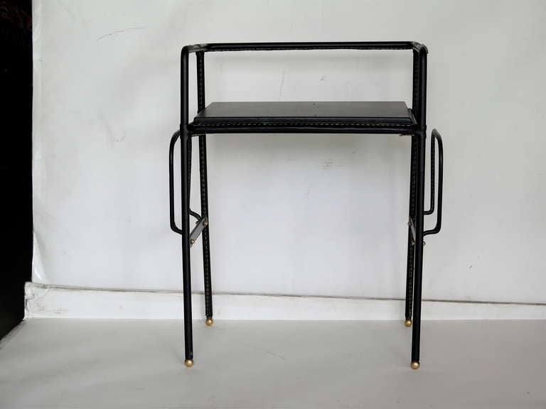 Jacques Adnet Side Table at 1stDibs