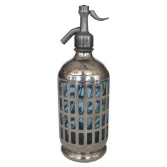 French Metal and Glass Siphon at 1stDibs