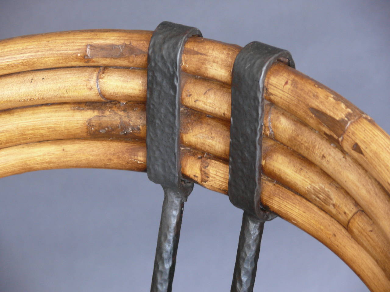 Iron and Bamboo Chairs at 1stDibs