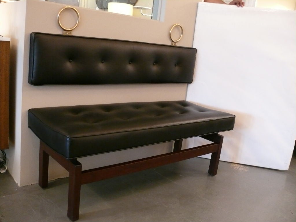 Atelier Leather Bench at 1stDibs