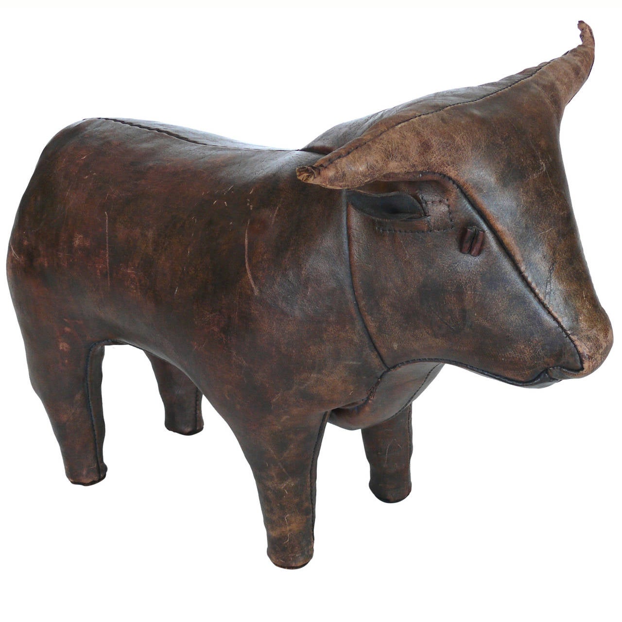 Leather Bull by Omersa for Abercrombie and Fitch at 1stDibs
