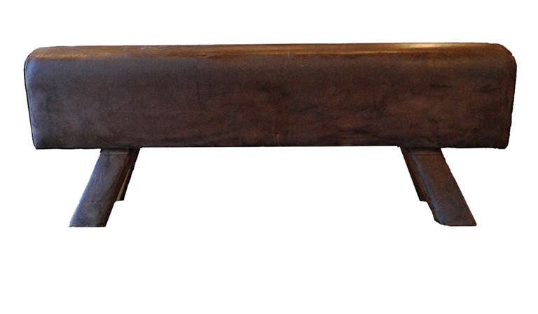 leather bench at 1stDibs