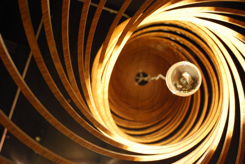 Large Spiral Pendant Light For Sale at 1stDibs