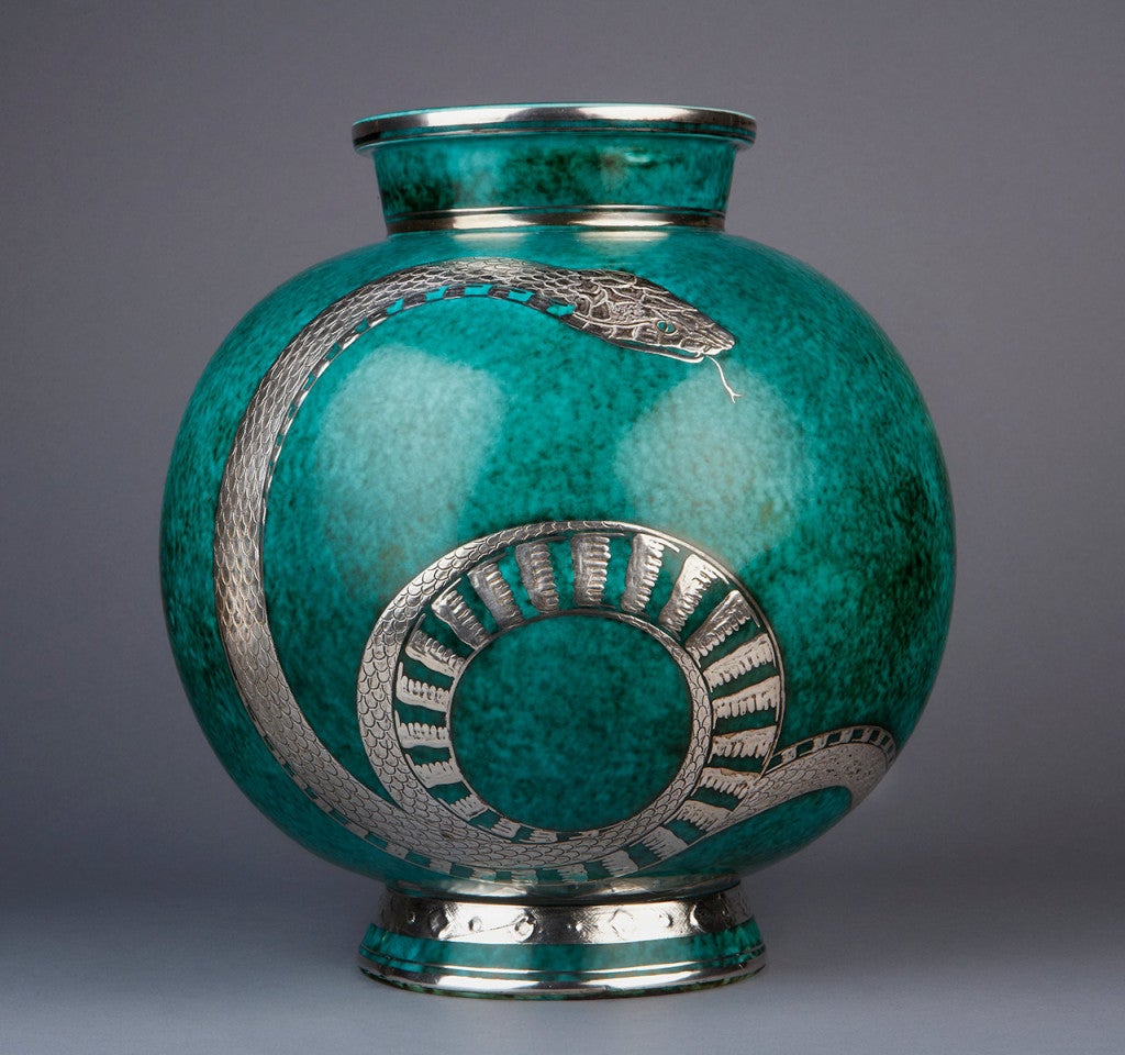 "Argenta" Vase by Wilhelm Kåge at 1stDibs