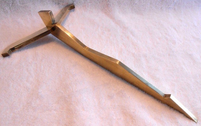 Modernist Mid Century Machine Age Cross Crucifix at 1stDibs