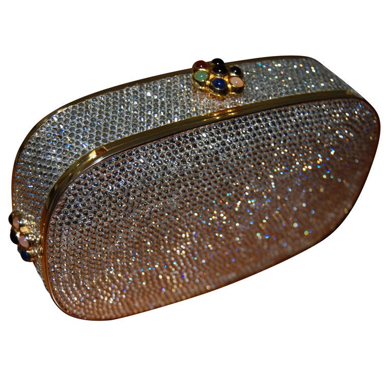 JUDITH LEIBER CRYSTAL EVENING BAG at 1stDibs
