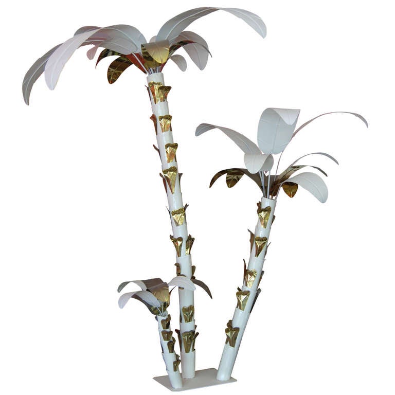 Amazing Maison Jansen Life Size Palm Tree Floor Sculpture at 1stDibs